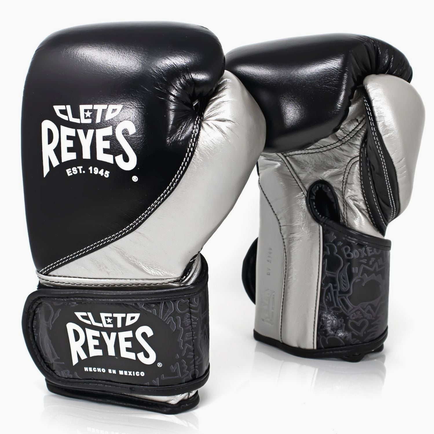 Boxhandschuhe Cleto Reyes High Precision Training CE7 Schwarz-Silber ...